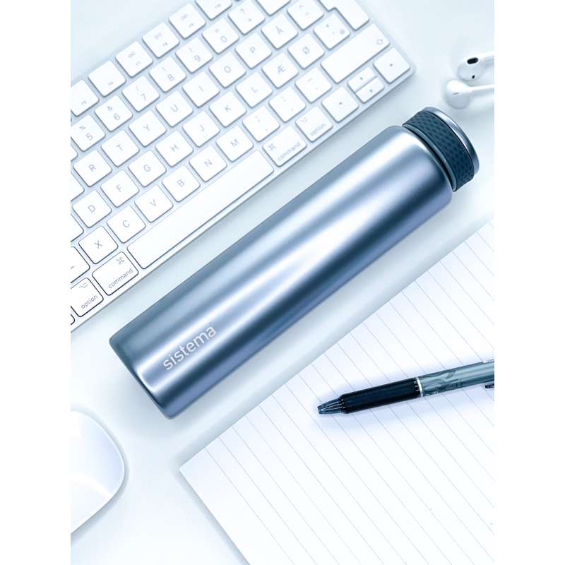 Sistema Termoflaske - Rustfrit Stål - 280ml - Lysegrå